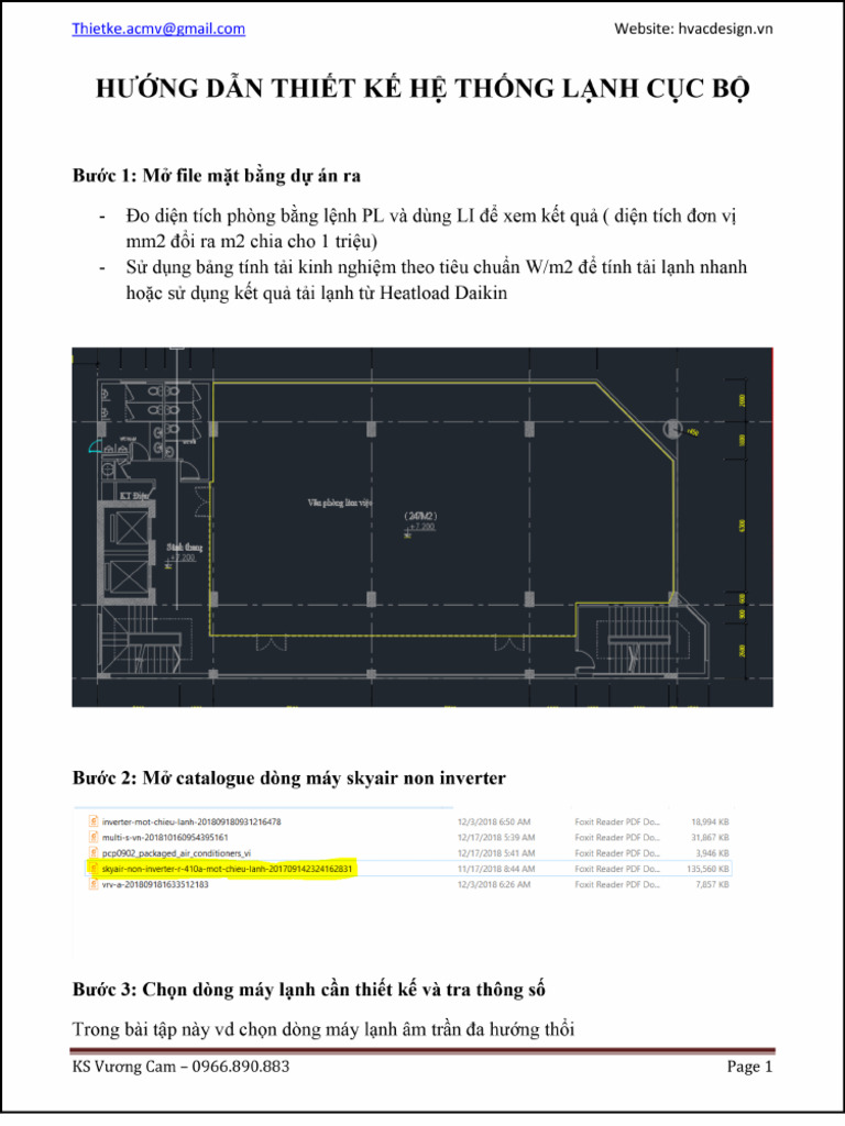 Hts Gl01 - Huong Dan Thiet Ke He Thong Lanh Cuc Bo-V2 | PDF
