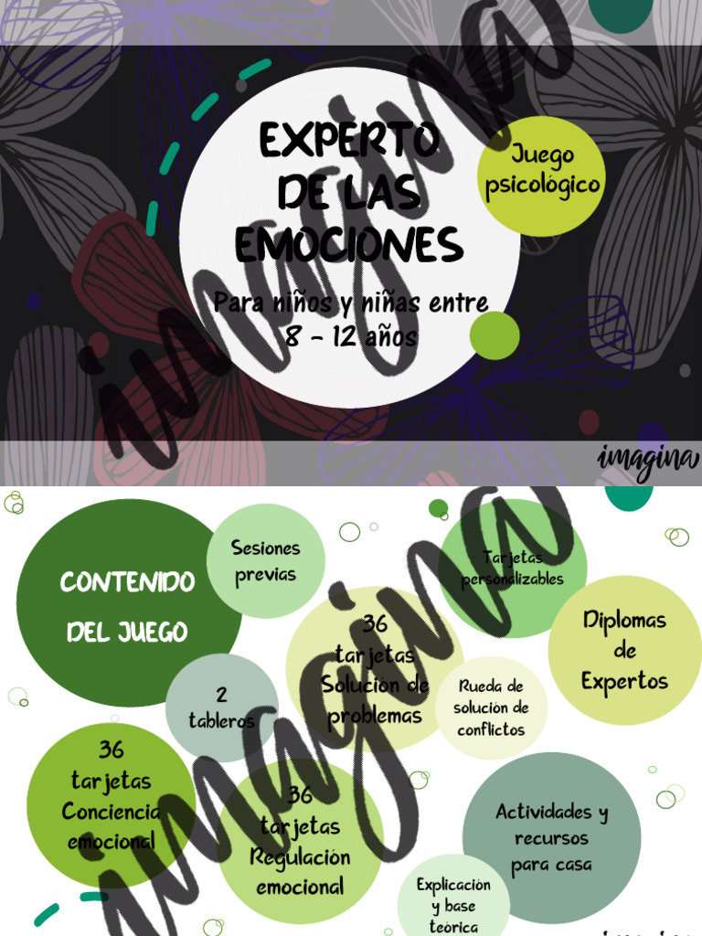 Juego de emociones para niños 8-12 | PDF | Las emociones ...