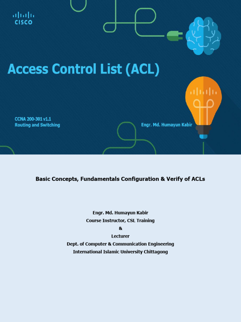 Understanding Access Control Lists (ACLs) | PDF | Internet Protocols ...