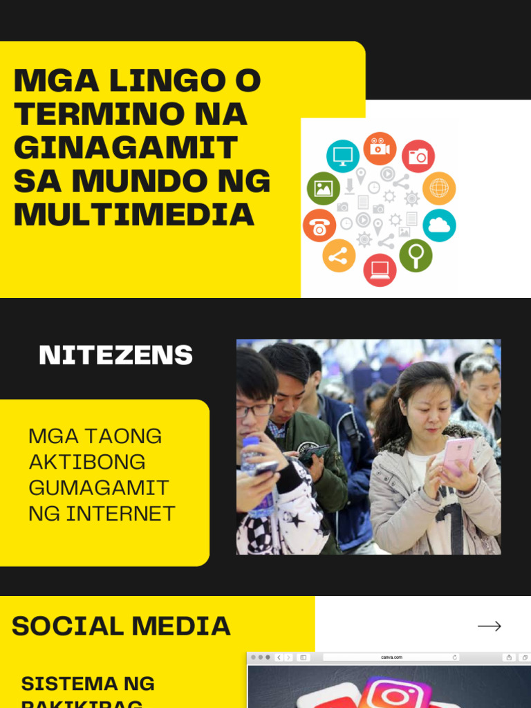 MGA LINGO O TERMINO NA GINAGAMIT SA MUNDO NG MULTIMEDIA g5 | PDF