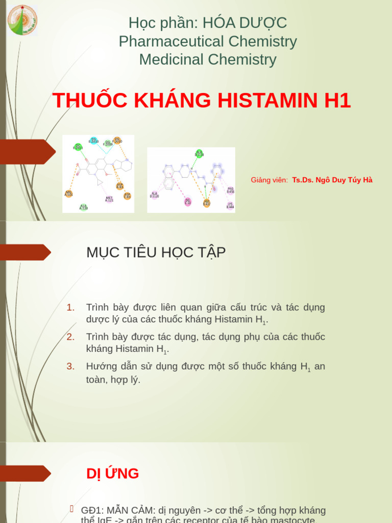 12- Thuốc Kháng Histamin H1 | PDF