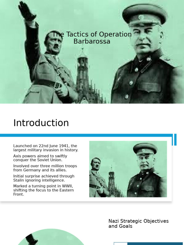 2.3 The Tactics of Operation Barbarossa | PDF | Operation Barbarossa ...
