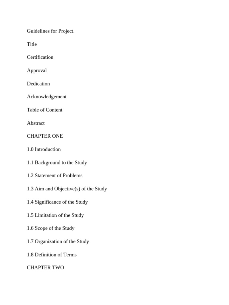 Guidelines For Project1 | PDF