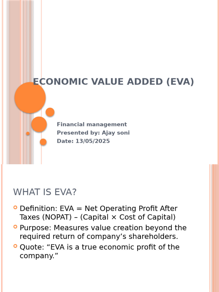 Economic_Value_Added_Presentation_ajay_soni[1] | PDF