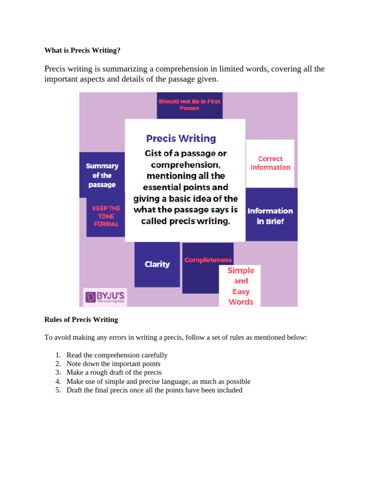 What Is Precis Writing | PDF | Reading Comprehension | Climate Change