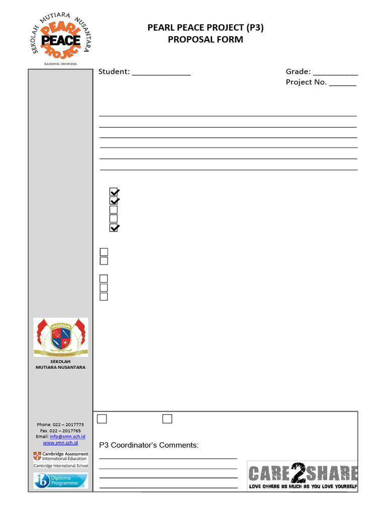 Benita Elizabeth Gultom - P3 Proposal SMN Secondary | PDF