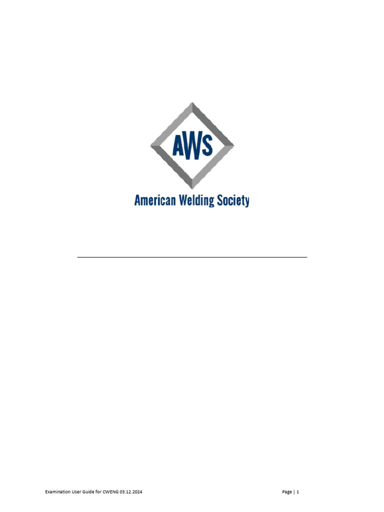 CWEng Exam User Guide 2024 | PDF
