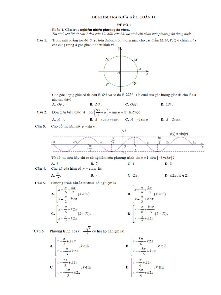 Đề ôn thi GHK1-Lp11 | PDF