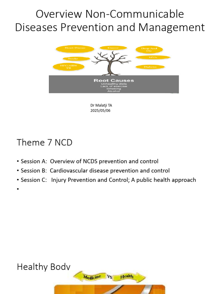 Overview NCDS Health and Diseas in Context 2025 | PDF | Non Communicable Disease | Chronic Condition