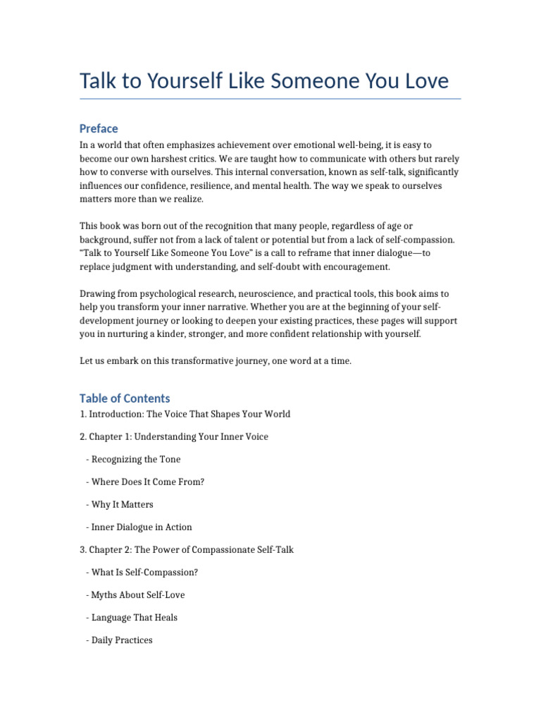 Transforming Self-Talk for Well-Being | PDF | Social Psychology | Cognition