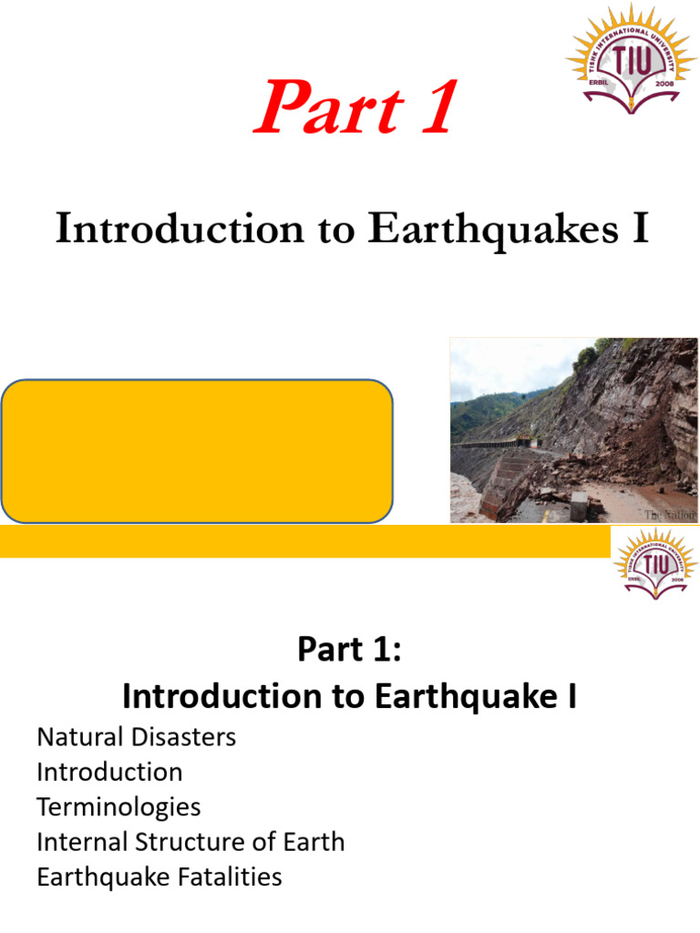 Introduction-to-Earthquakes-Part-1 | PDF | Earthquakes | Plate Tectonics