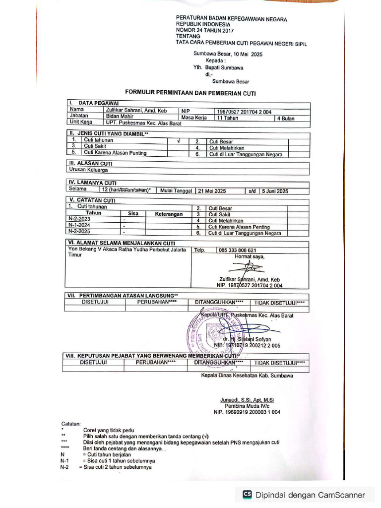 Preview File - Cuti | PDF