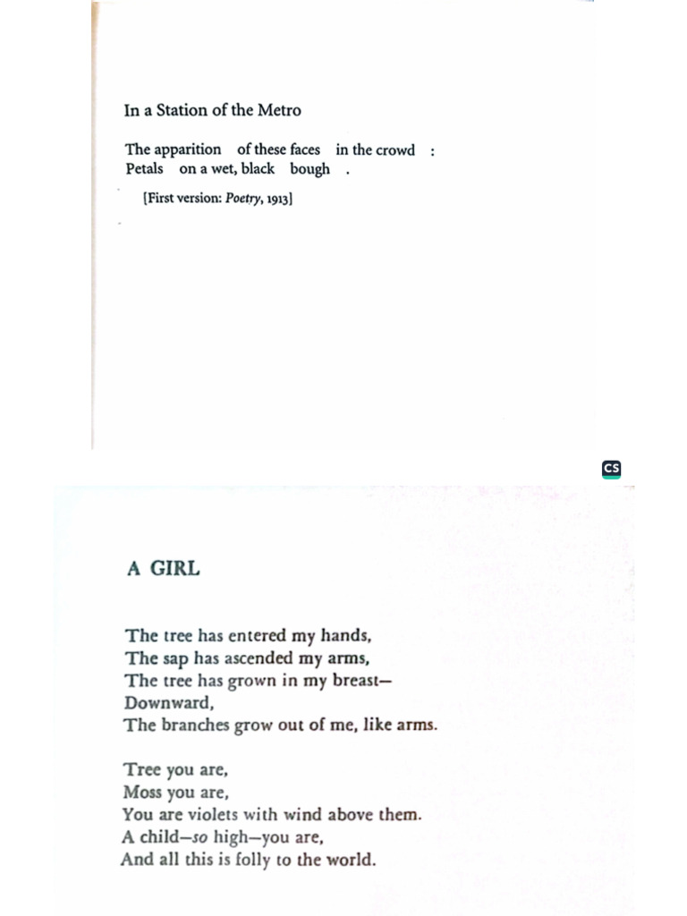 Ezra Pound Poems | PDF