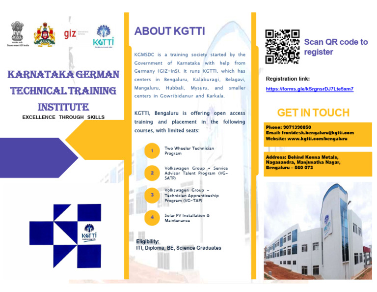 KGTTI - Pamphlet (Manal) | PDF