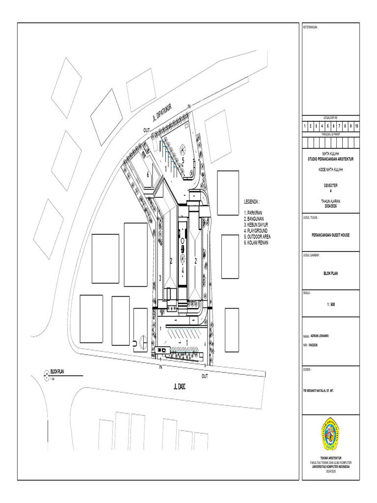 Block Plan Guest House | PDF