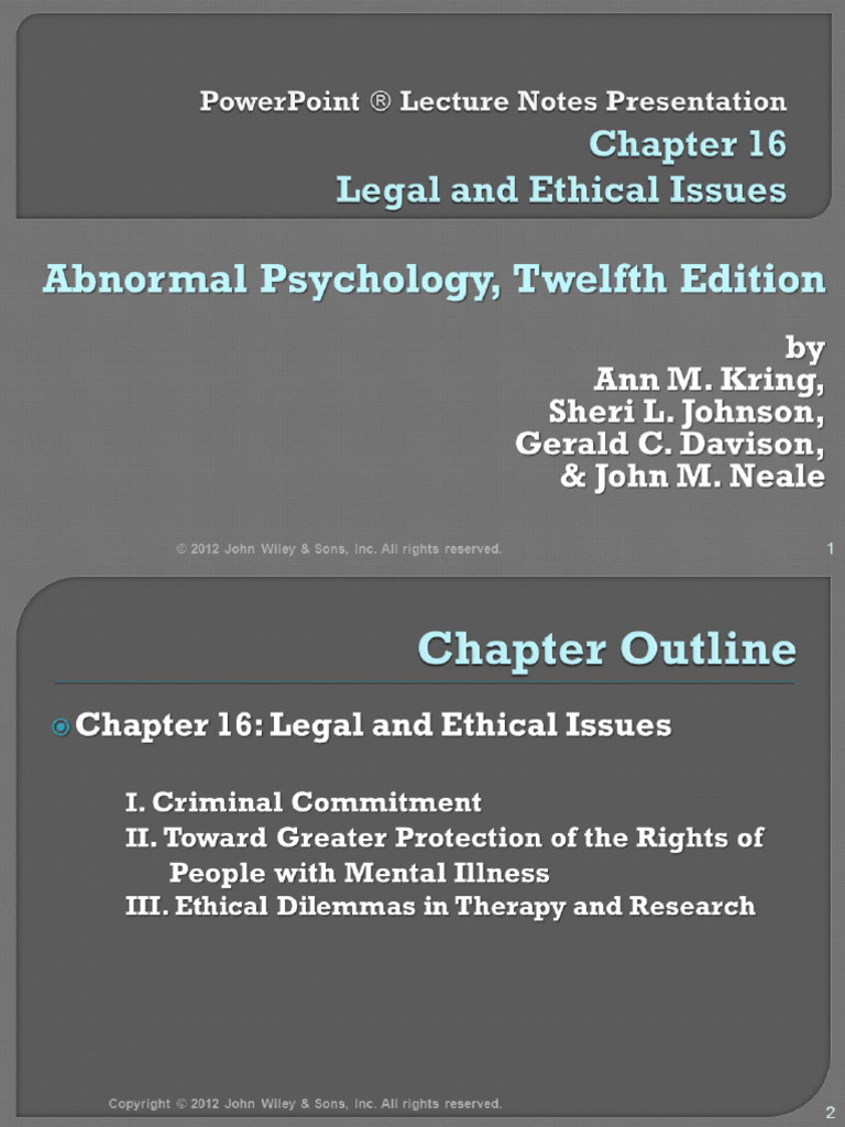 Legal and Ethical Issues | PDF