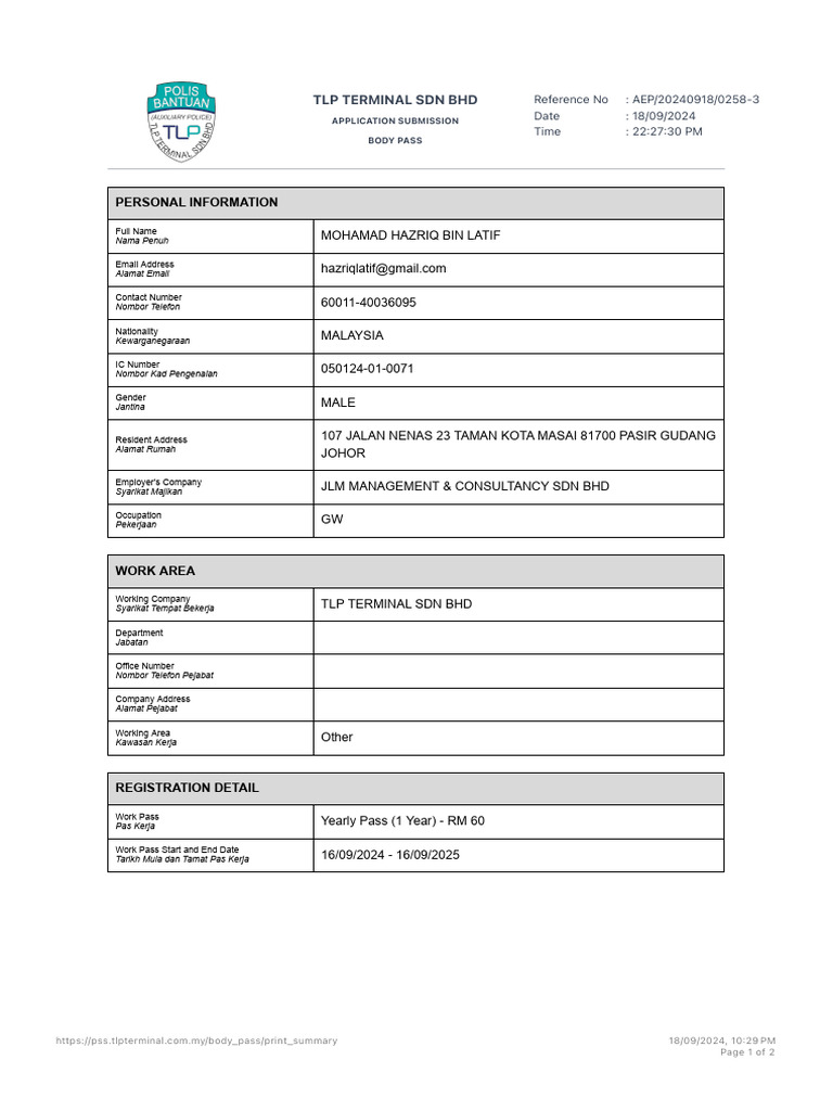 TLP PSS System | PDF