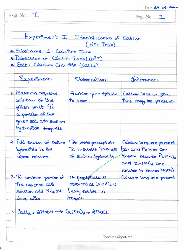 Chemistry Practical Grade 10 1743046273 | PDF