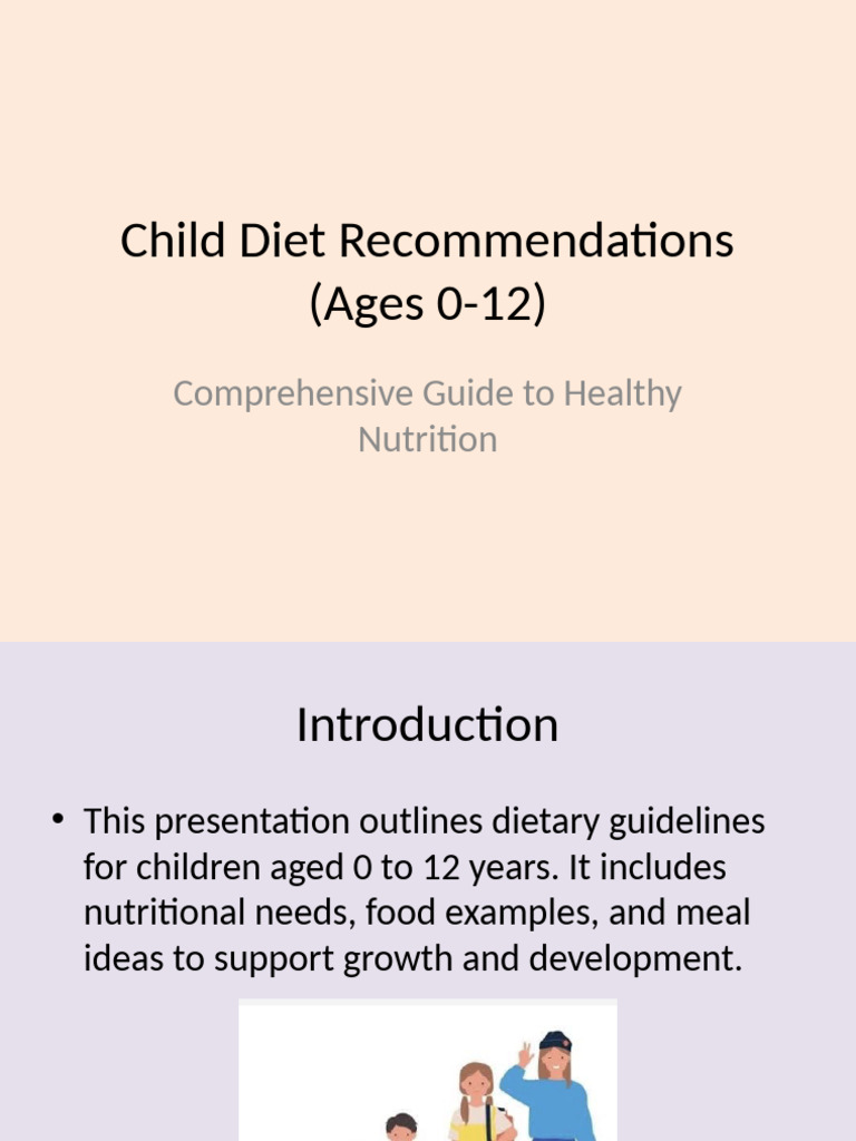Child Nutrition Guide (Ages 0-12) | PDF | Healthy Diet | Nutrition