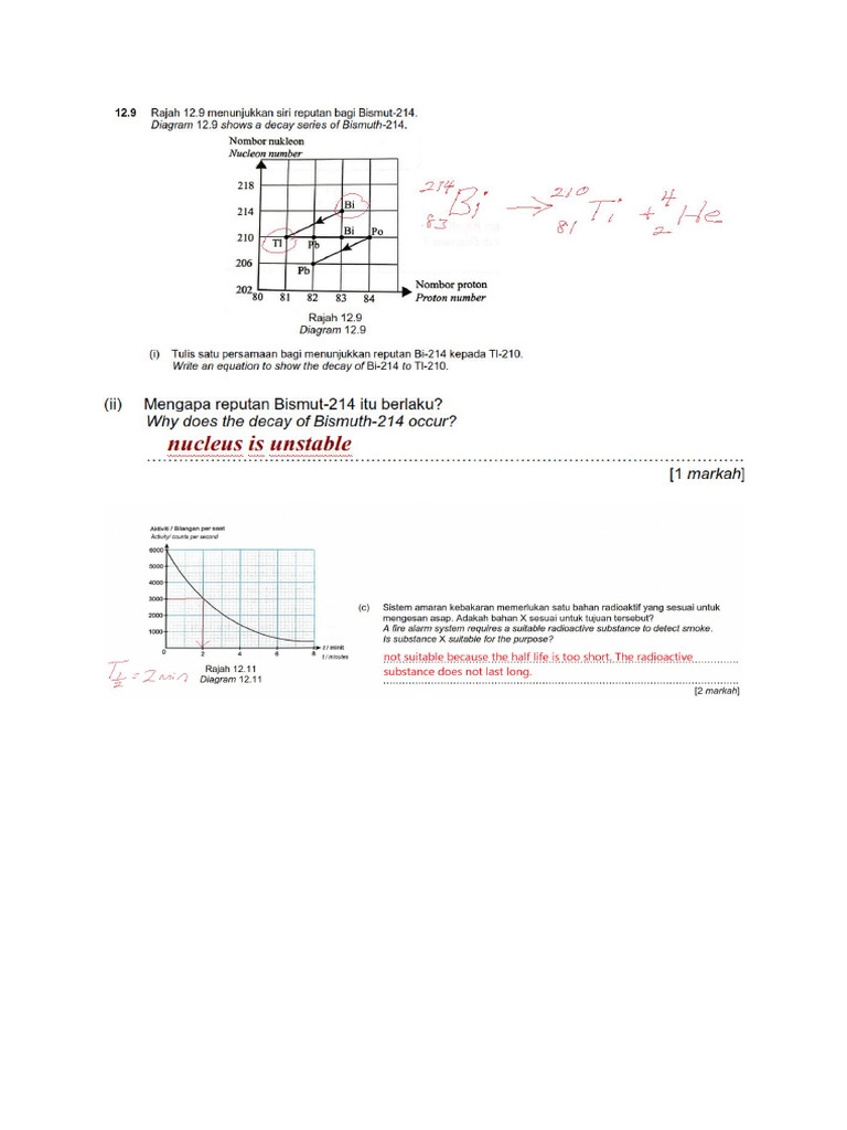 24.12.27 SPM Physics Revision Fr5-Nuclear Physics | PDF