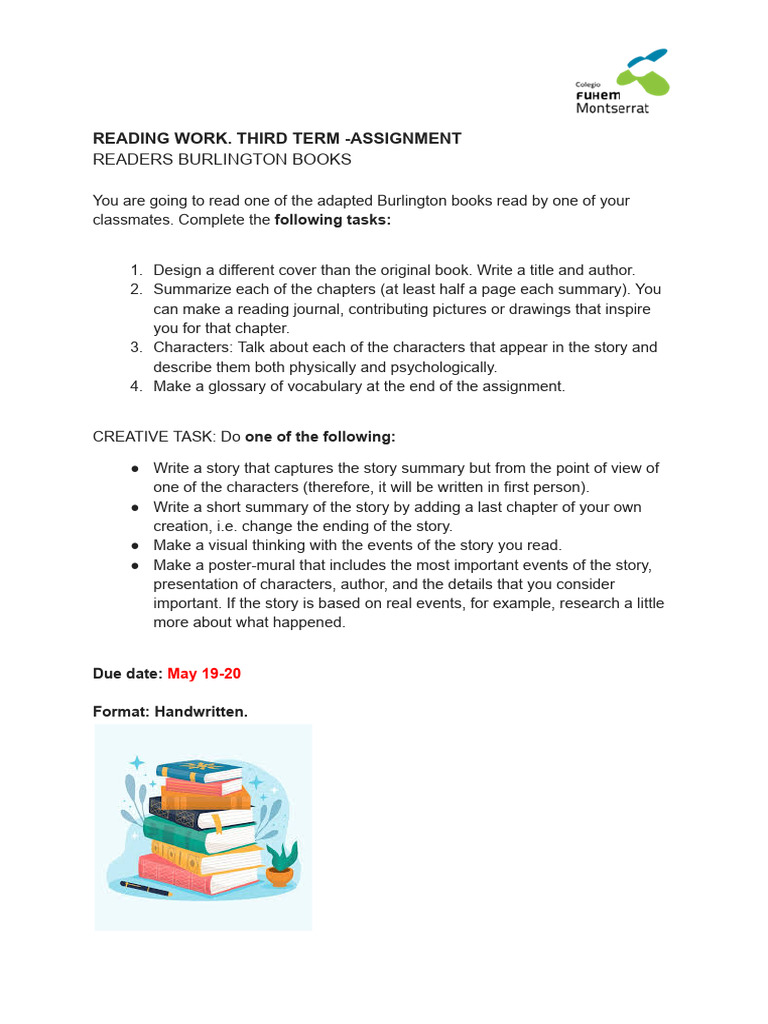 READING WORK_third term 3º ESO | PDF