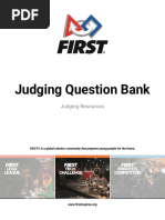 FLL Challenge Judging Questions | PDF | Robot | Robotics