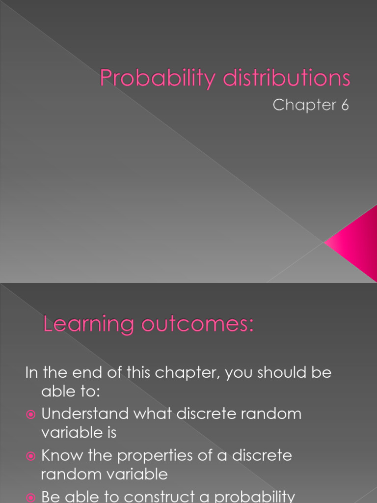 ACMS20-Probability Distributions | PDF
