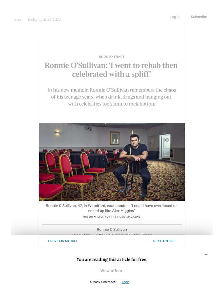 I Went To Rehab Then Celebrated With A Splif | PDF