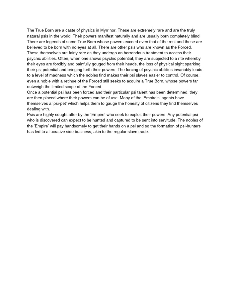 True Born | PDF