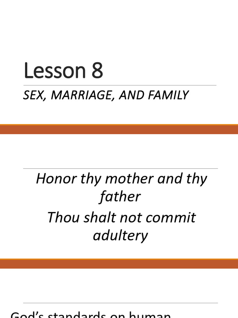 Biblical Perspectives on Marriage & Family | PDF | Marriage | Adultery
