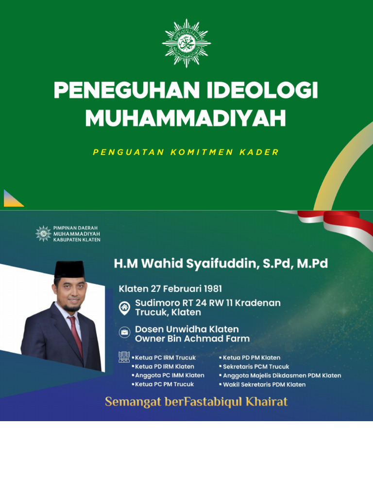Ideologi Muhammadiyah | PDF