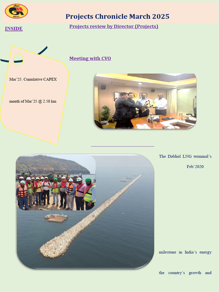 Dabhol Breakwater Project Update 2025 | PDF | Gases | Natural Gas