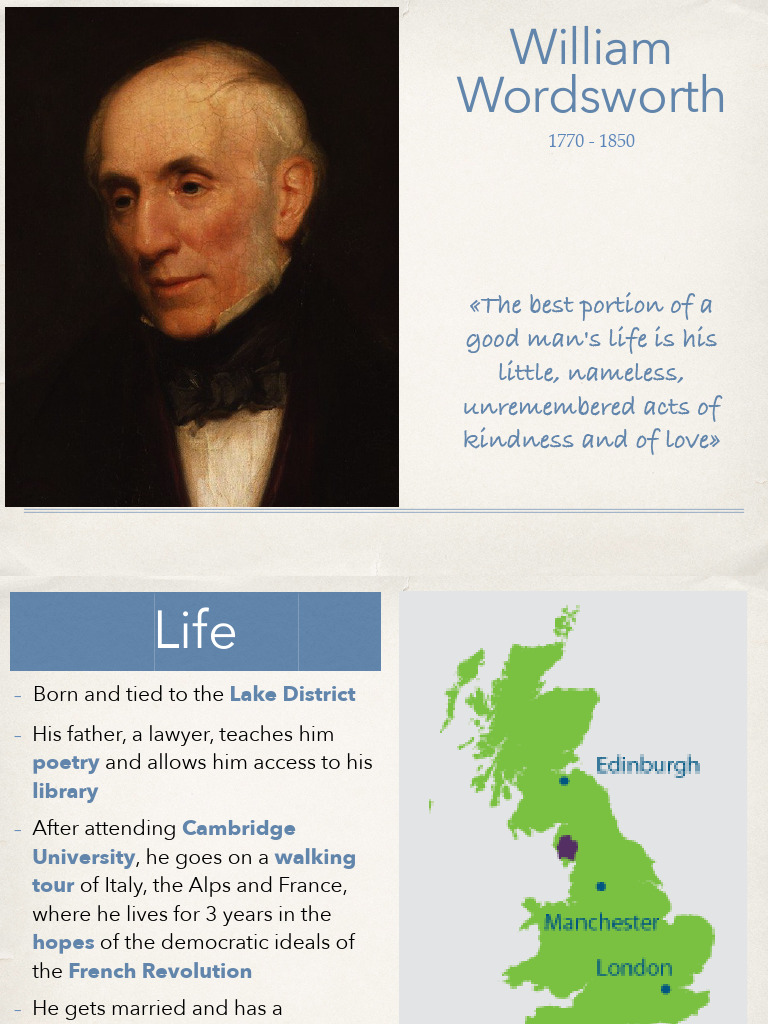 William Wordsworth - LifeandFeatures | PDF | William Wordsworth | Poetry