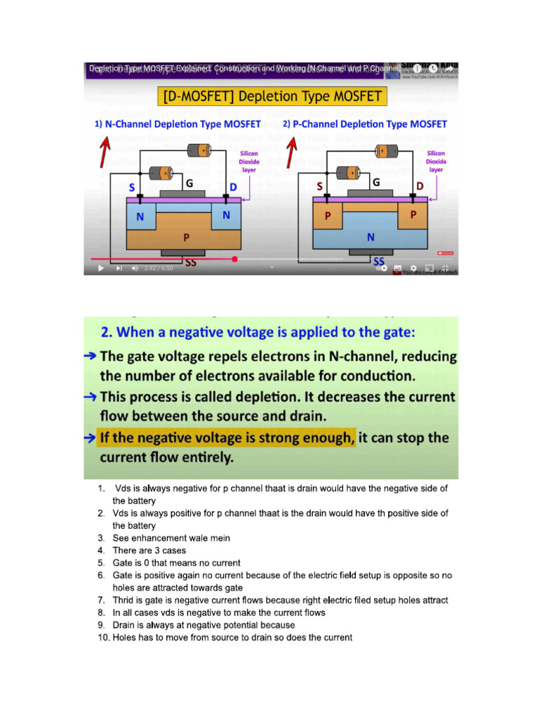 Mosfet Notes | PDF