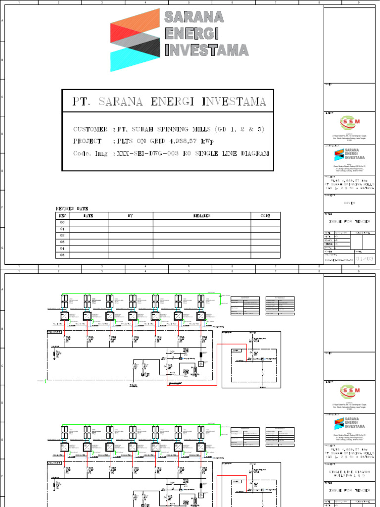 3 250122 Drawing Single Line Diagram PT Subah Spinning Mills Gedung ...