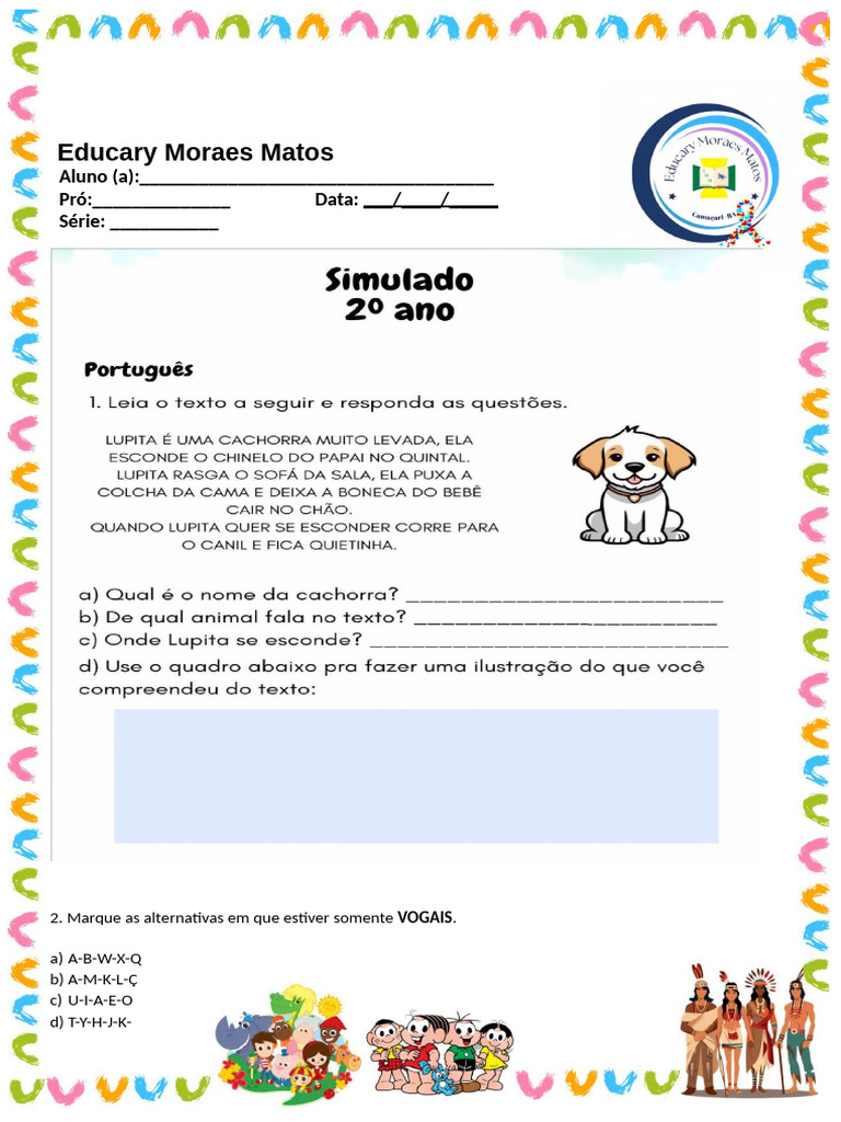 Simulado de PT 2°ano | PDF