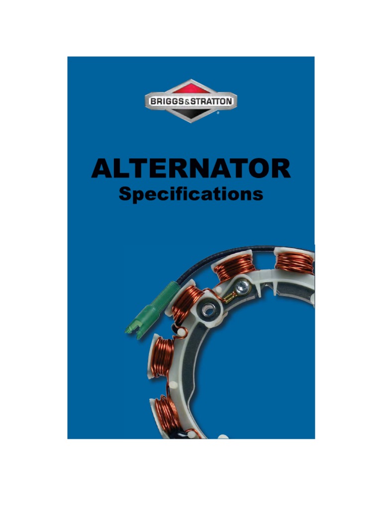 Alternator Specification | PDF
