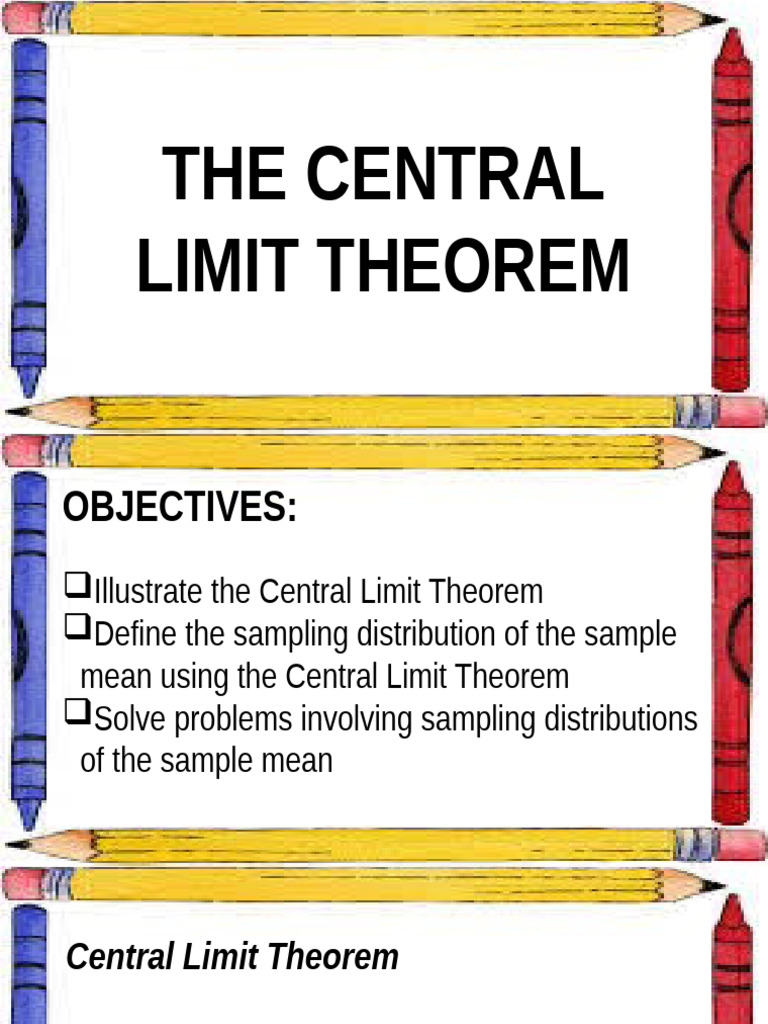 The Central Limit Theorem | PDF | Normal Distribution | Sampling ...