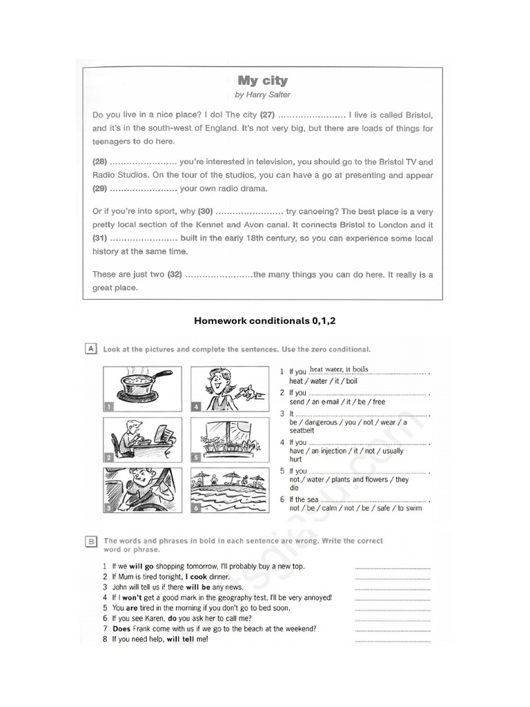 Homework Conditionals 0 1 2 | PDF