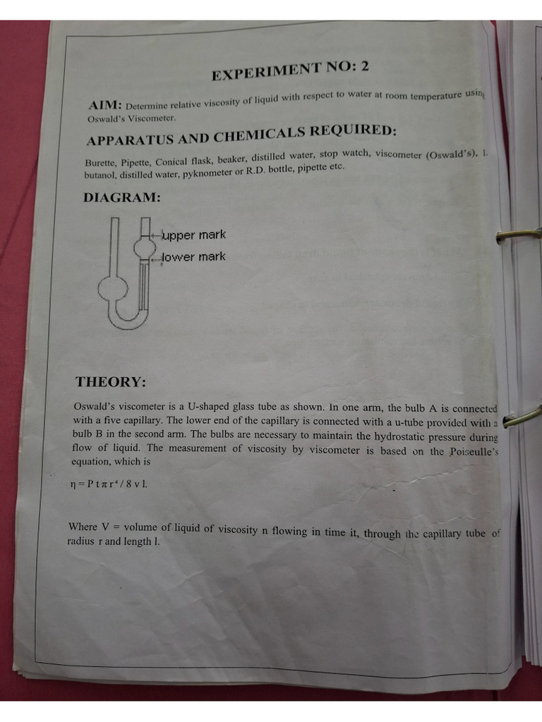 Chemistry Lab Experiment No.02 | PDF