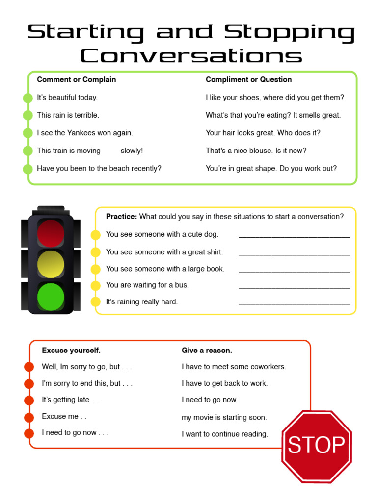Starting and Stopping Conversations Guide | PDF