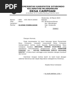 Surat Permohonan Bantuan Bencana Alam | PDF