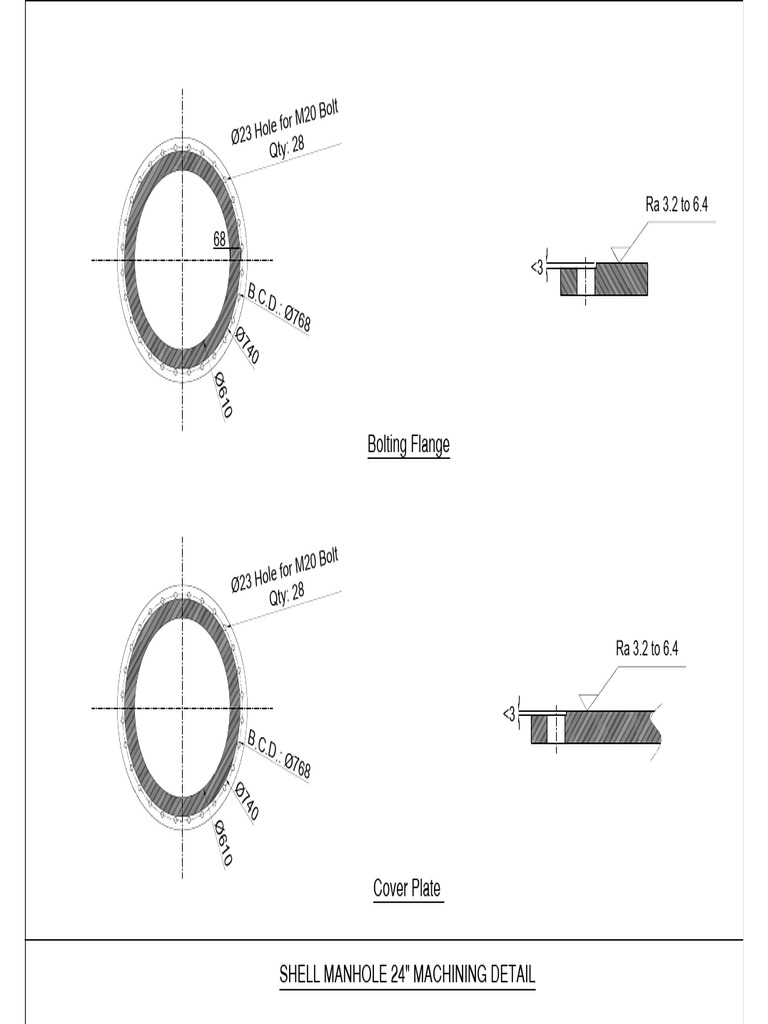 shell manhole machining (1) | PDF
