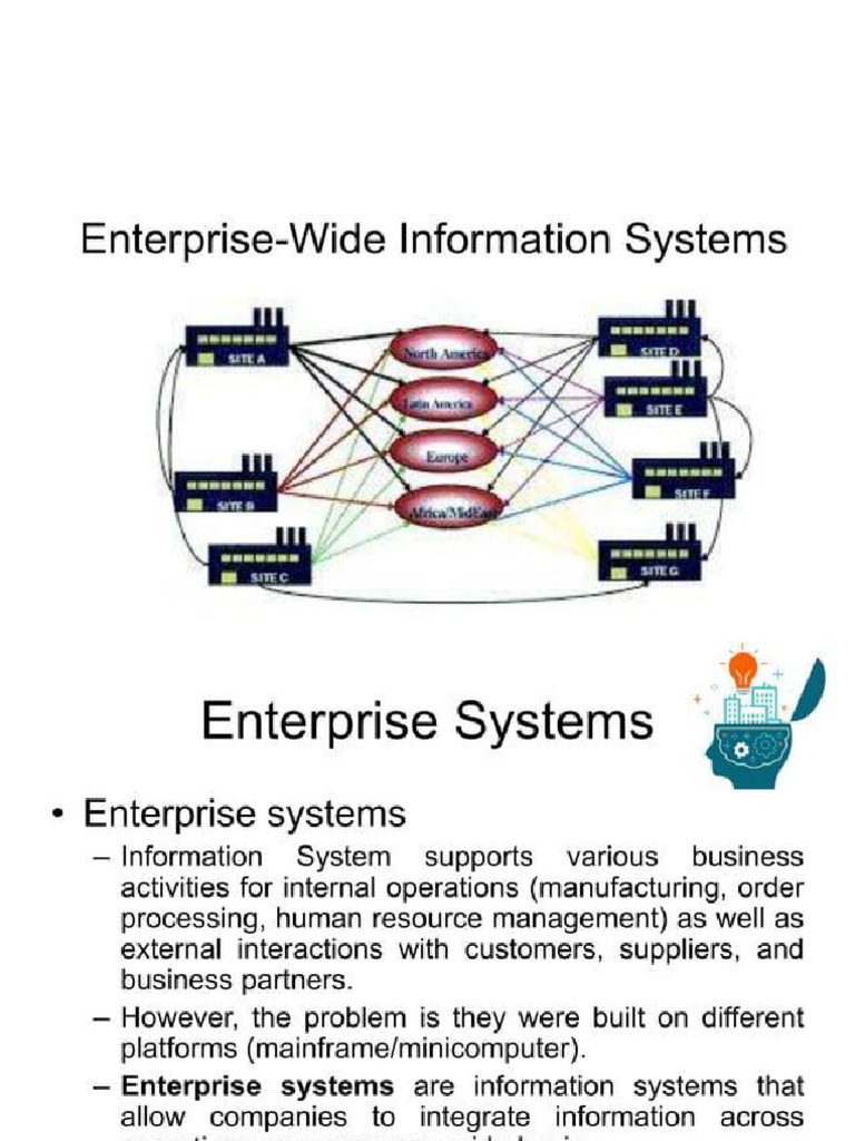 Lesson 3: Enterprise-Wide Information System | PDF