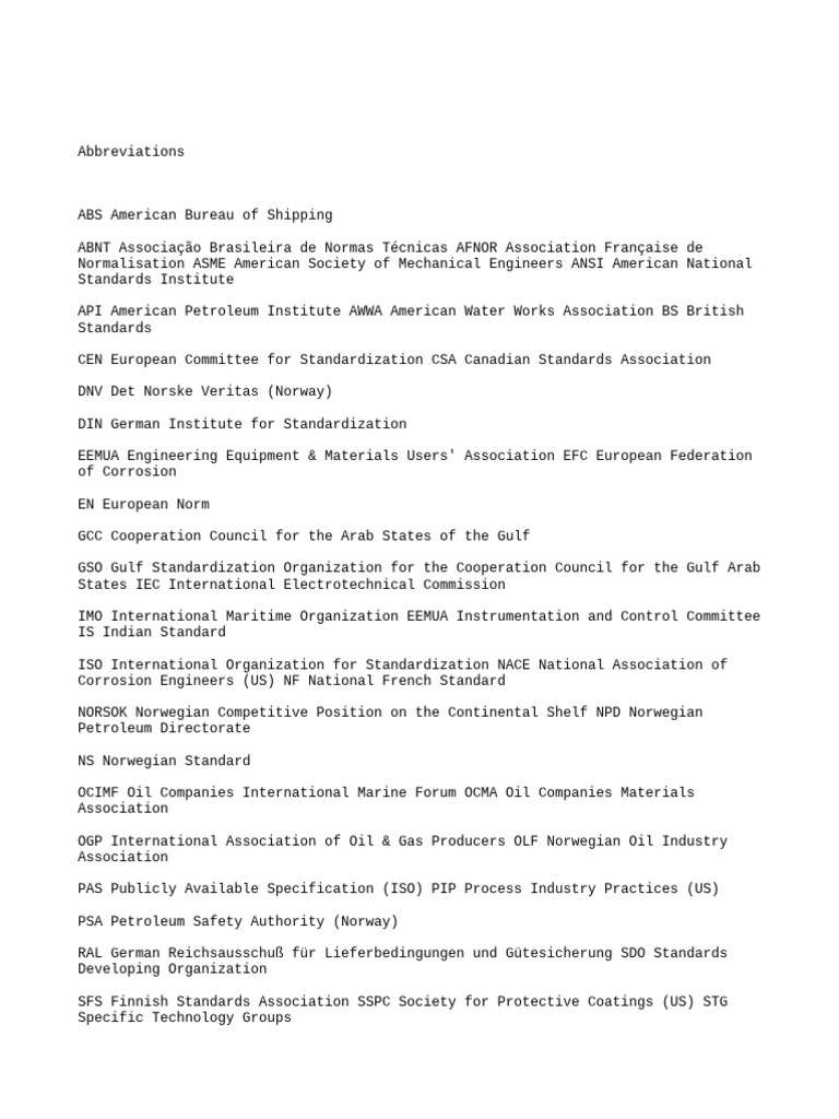 Coating Standards Specifically Available For The Oil & Gas Industry ...