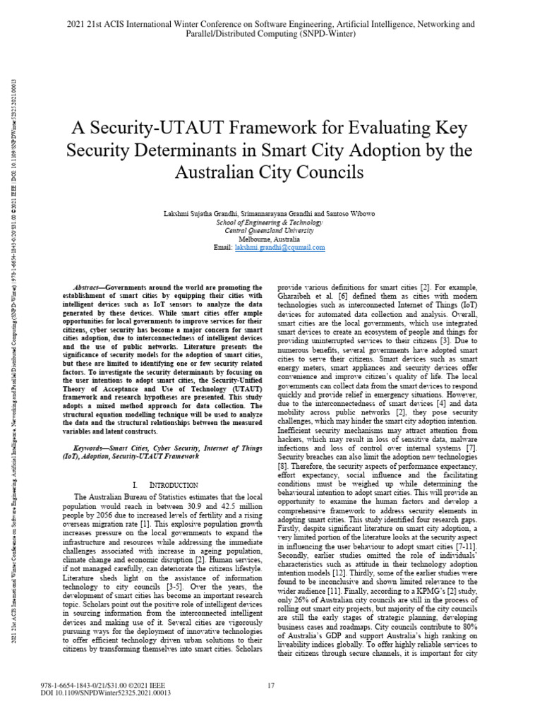 A Security-UTAUT Framework For Evaluating Key Security Determinants in ...