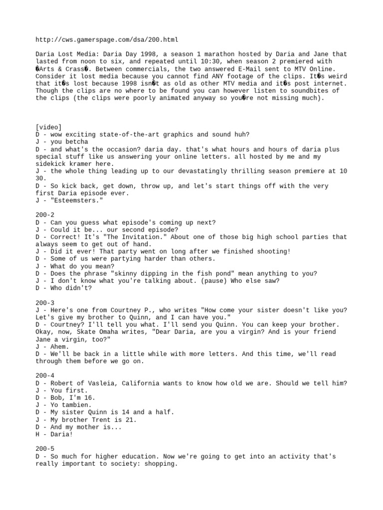 Transcript DD98 | PDF