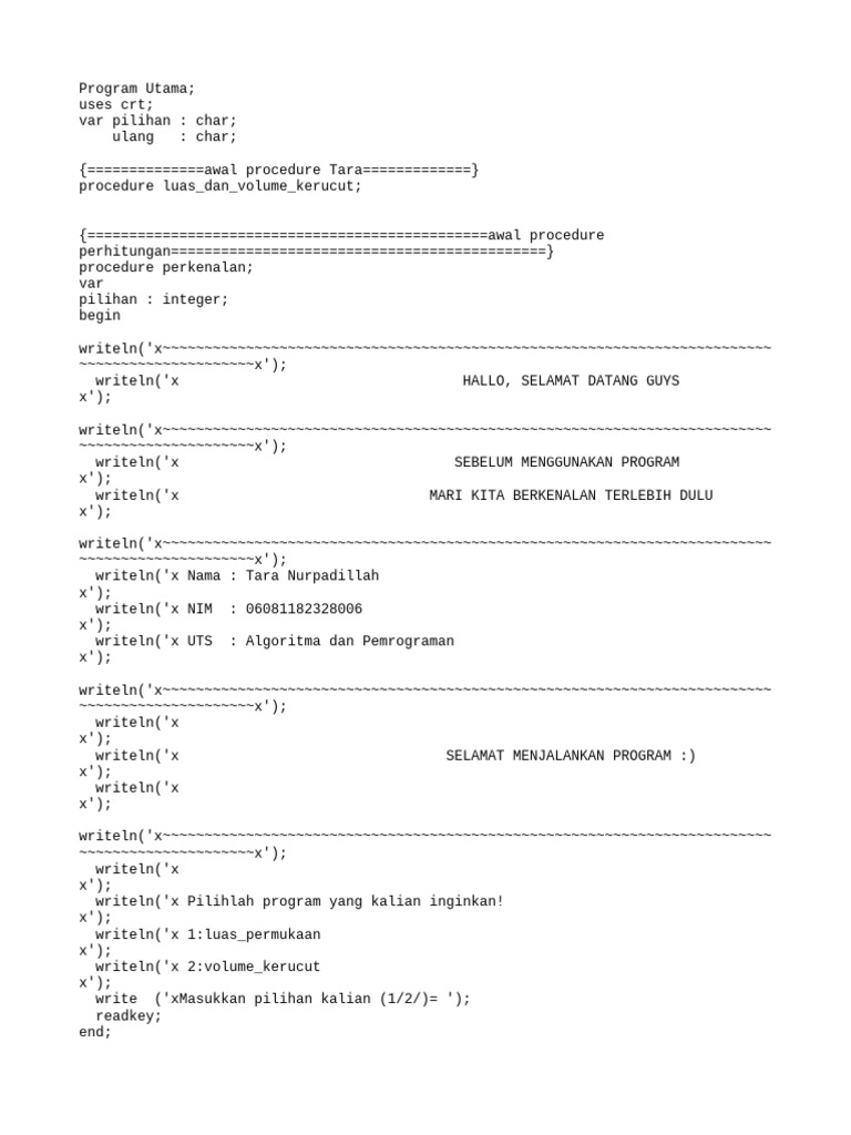 Uas Alpro Kelompok 4 | PDF