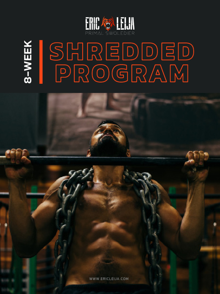 8-Week Shredded Workout Program | PDF | Kettlebell | Weight Training
