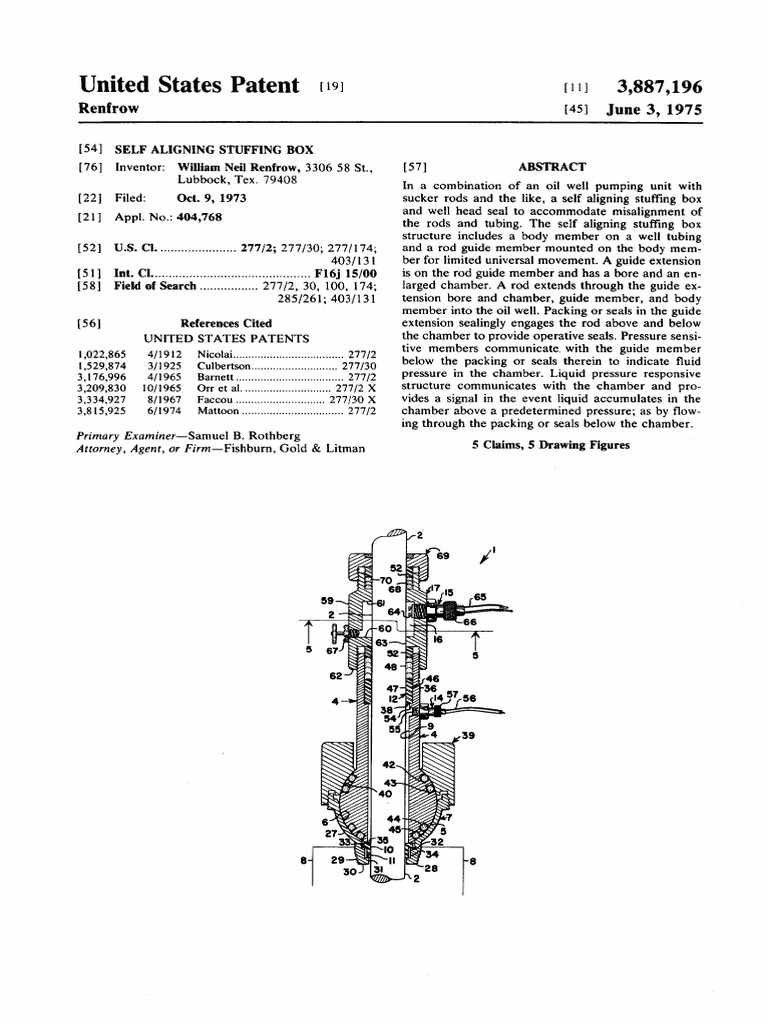 Self Aligning Stuffing Box | PDF | Pump | Oil Well
